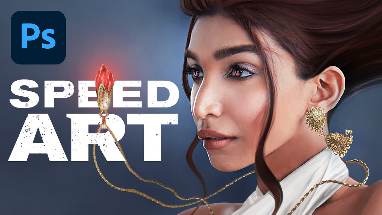Ruby – Photoshop Speed Art - YouTube