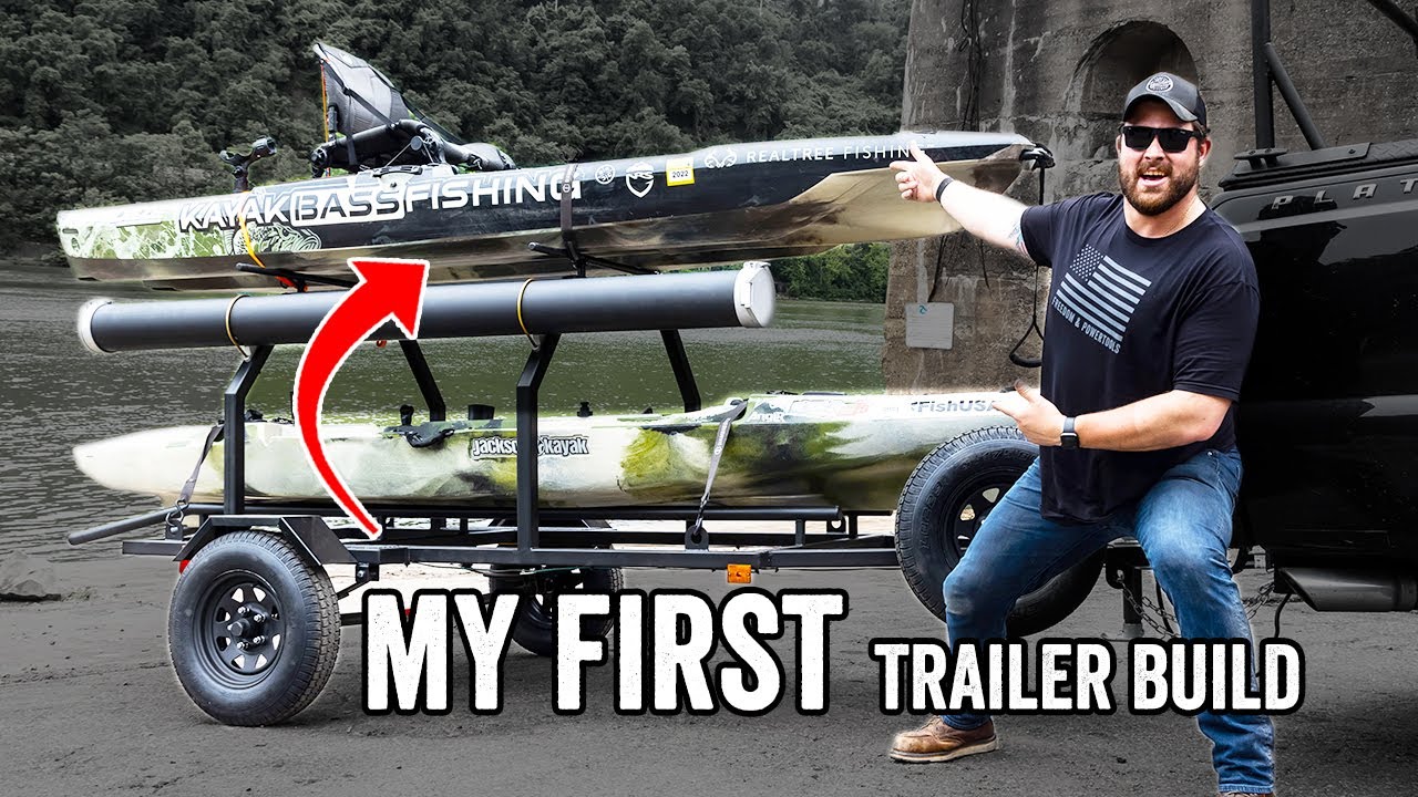 ULTIMATE Fishing Kayak Trailer Build - YouTube