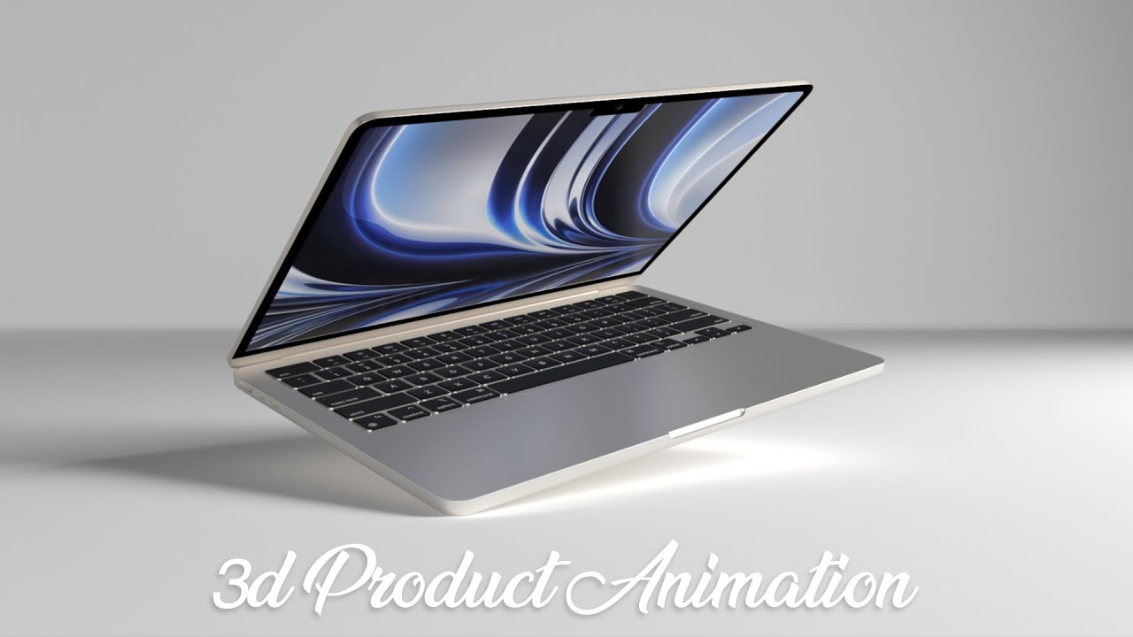 3D Product Animation | MacBook Air M2 | Portfolio Work |UMEDVERSE - YouTube