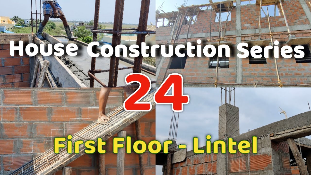 Eco Friendly House with porotherm | Lintel - First Floor | House Construction - 24 - YouTube