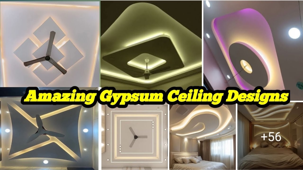 Amazing Gypsum Ceiling Designs || false ceiling || Well light design ...