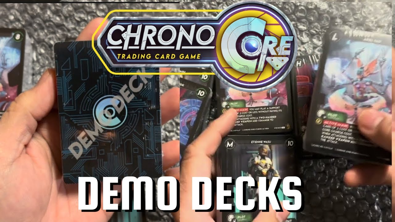 Chrono Core DEMO Decks Arrived + Kickstarter is LIVE Today! - YouTube