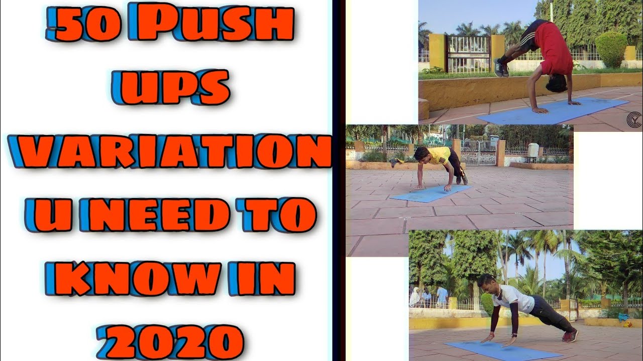 50 Push Ups Variation(Part 1) You need to know in 2020 | For Beginner ...