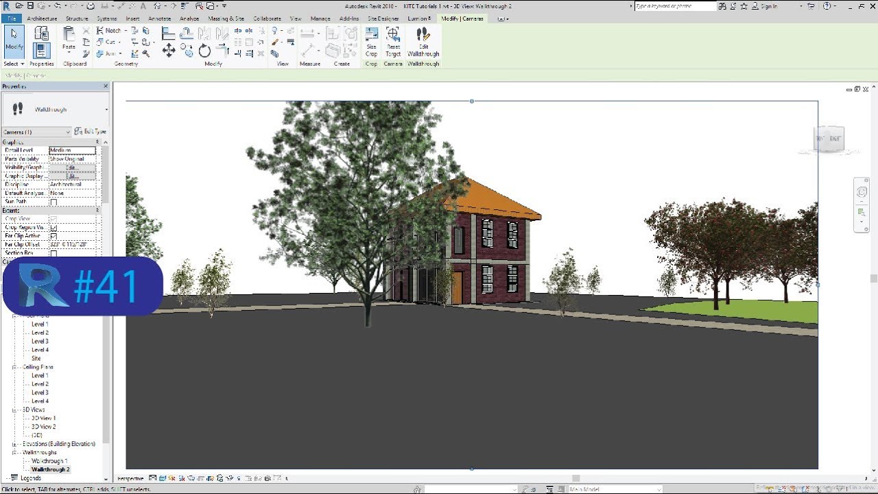 #41|How to create Walkthrough in |Revit Architecture 2018 - YouTube