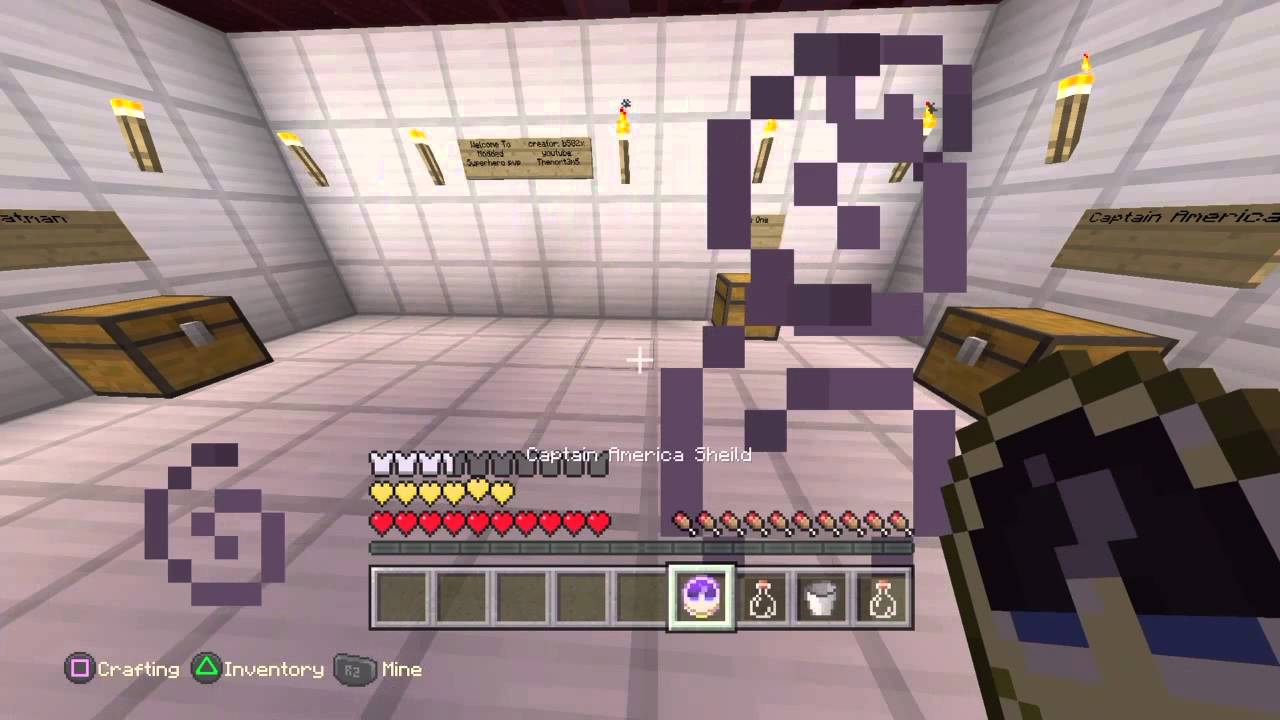 Minecraft ps3/ps4 Modded Superhero pvp map download - YouTube