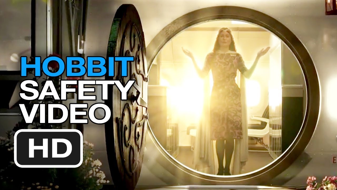 The Hobbit: An Unexpected Briefing - Hobbit Airplane Safety Video HD ...