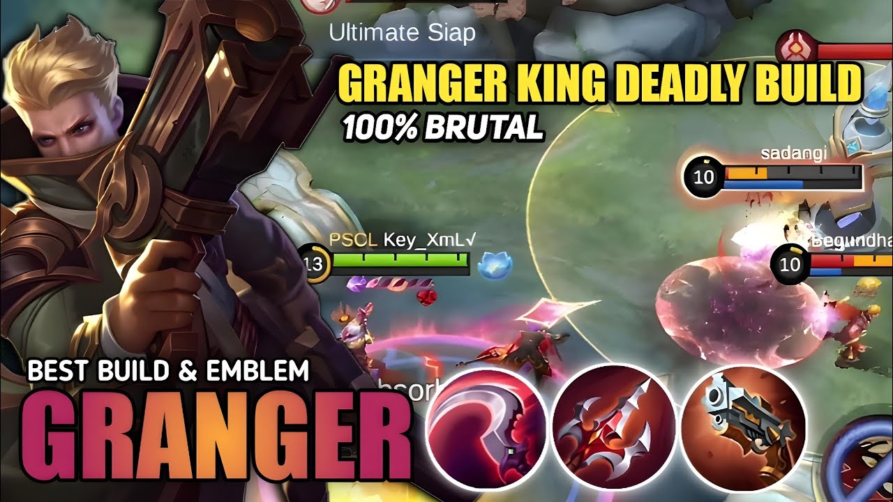 GRANGER BEST BUILD AND EMBLEM 2024 | GAMEPLAY GRANGER - MOBILE LEGENDS ...