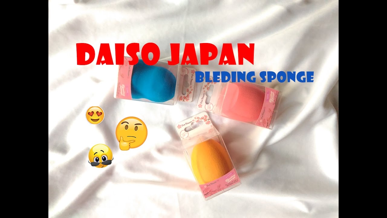Daiso Japan Blending Sponge (First Impression) - YouTube