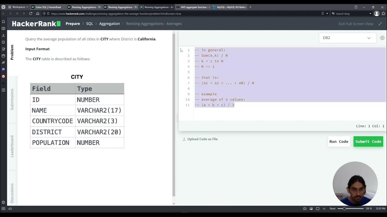 Revising Aggregations - Averages | SQL Aggregation | HackerRank Solution - YouTube