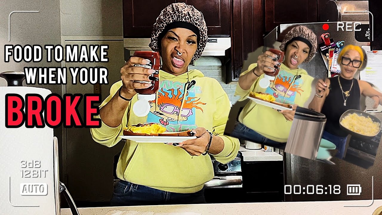 BROKE/HOOD meals for *24hrs* - YouTube