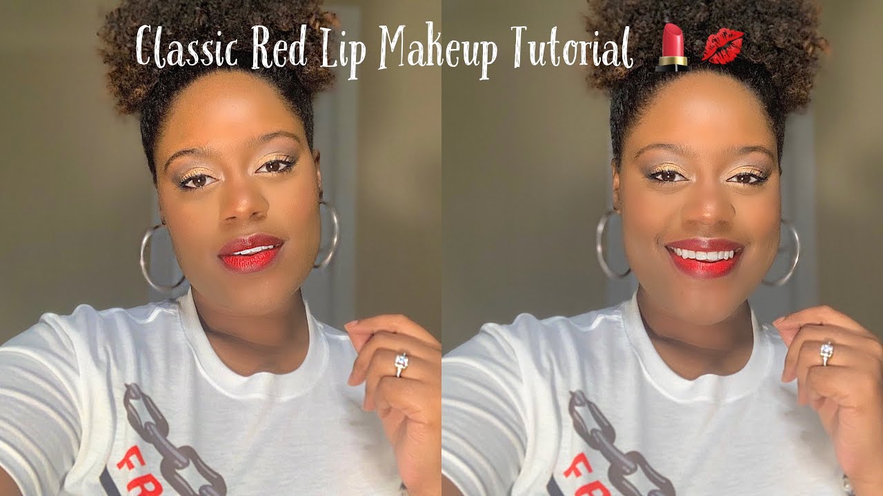 Classic Red Lip Makeup Tutorial💄💋 - YouTube