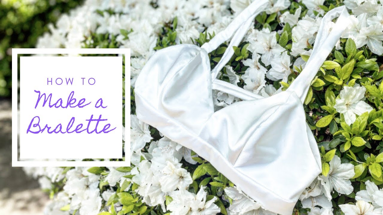 DIY CLOTHES - HOW TO Make a Bralette Using Scrap Material #diyclothes # ...