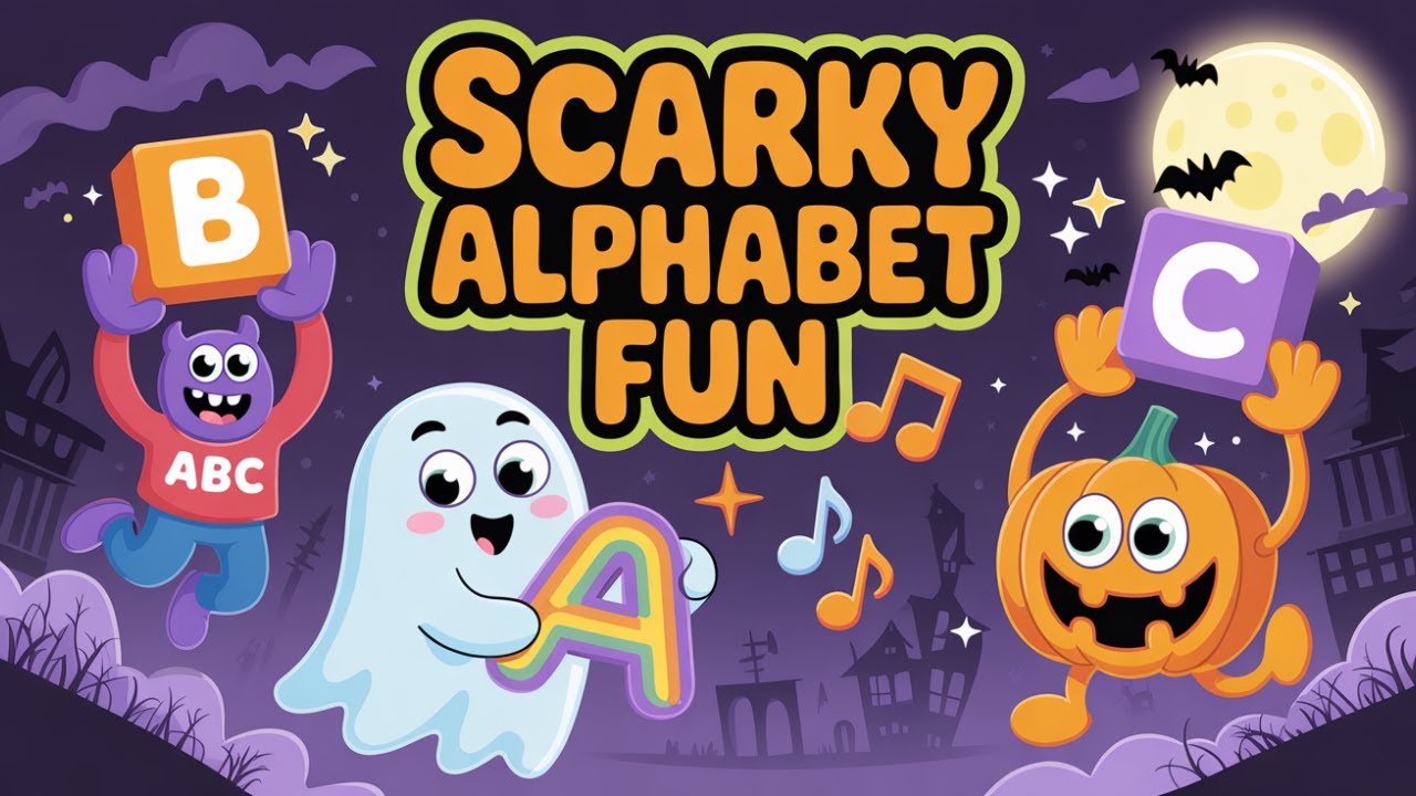 Learn ABC with Spooky Skeletons | Funny Halloween Song for Kids 2025 ...