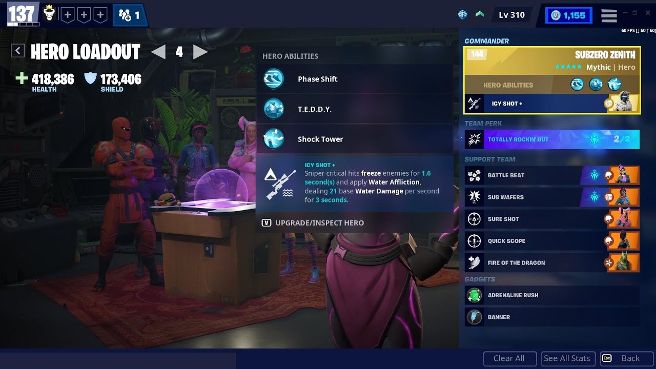 How to set up your Survivors & Subzero Zenith build (Fortnite STW ep10 ...