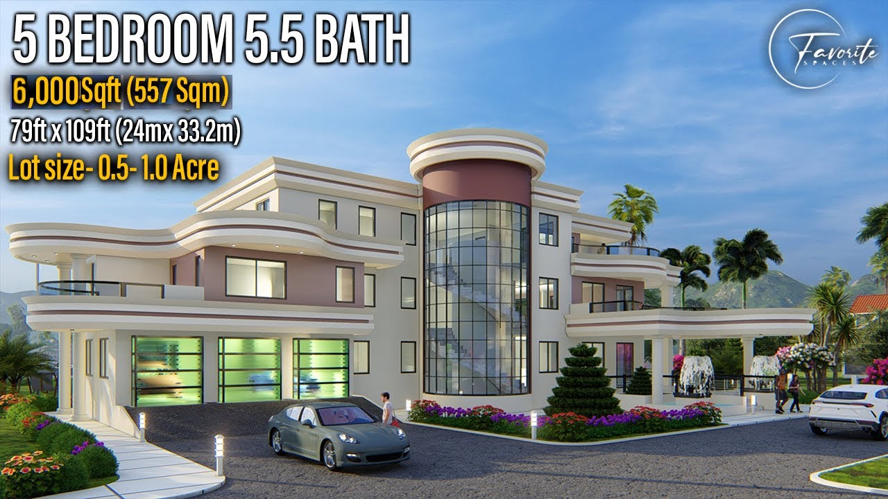 Modern House Design with Pool | 24m X 33m | 3 Story | 5 bedrooms ...