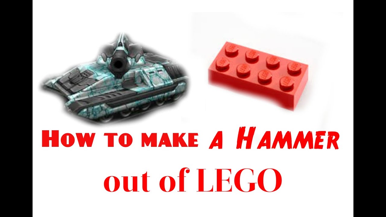 How to make a Hammer from Lego? - Hammer tutorial - YouTube