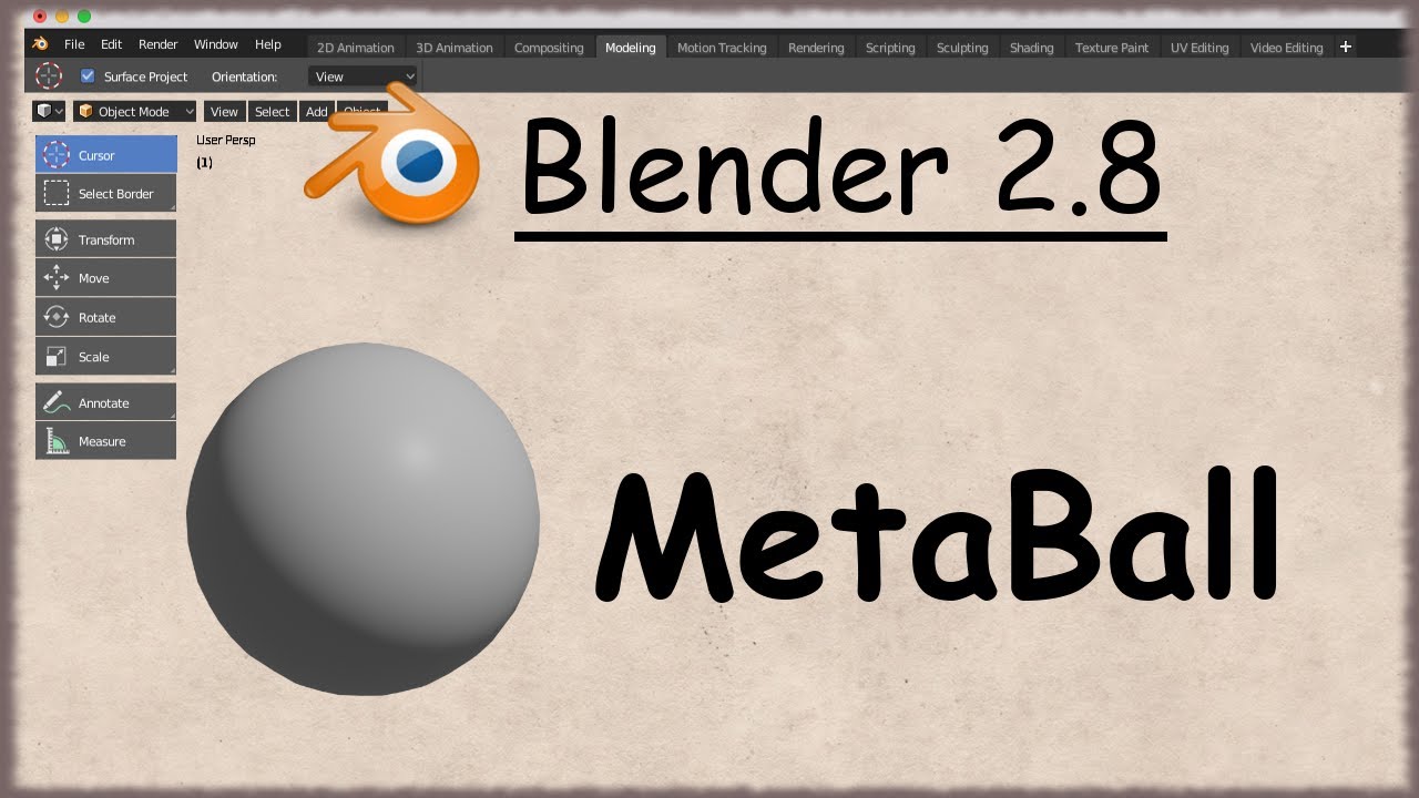 Blender 2.8 - 68 - MetaBall - YouTube