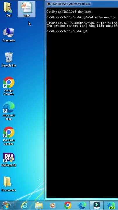 How to Create File and Folder Using CMD - YouTube