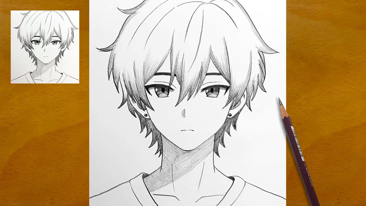 How to Draw an Anime Boy Step by Step || Original Anime Character ...