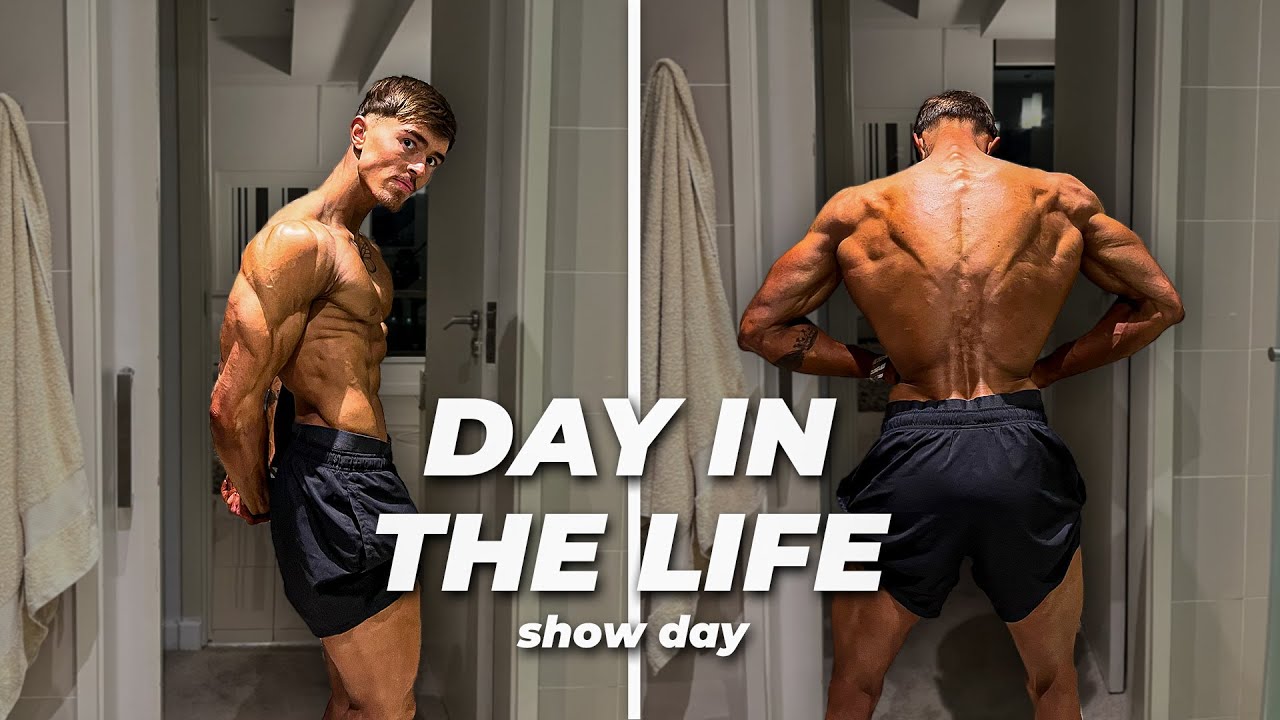 SHOW DAY | My First Bodybuilding Show - YouTube