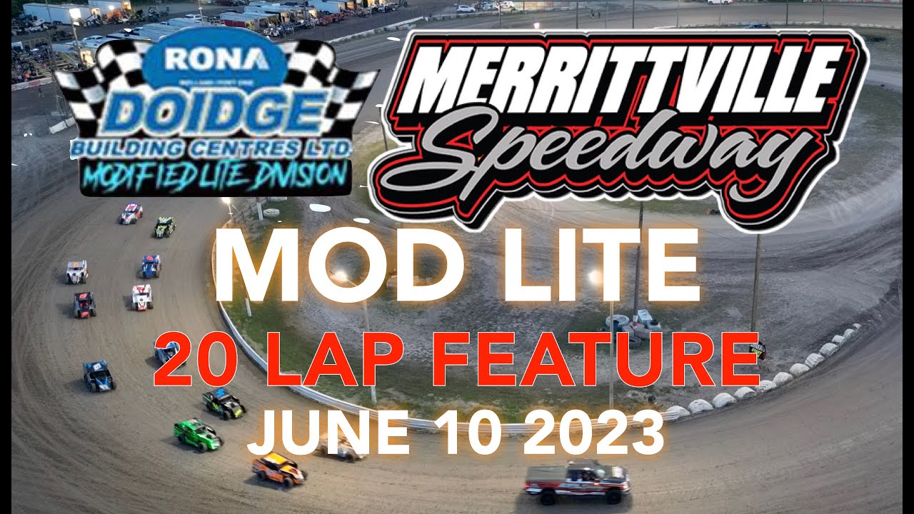 🏁 Merrittville Speedway 6/10/23 MOD LITES 20 LAP FEATURE RACE Aerial ...