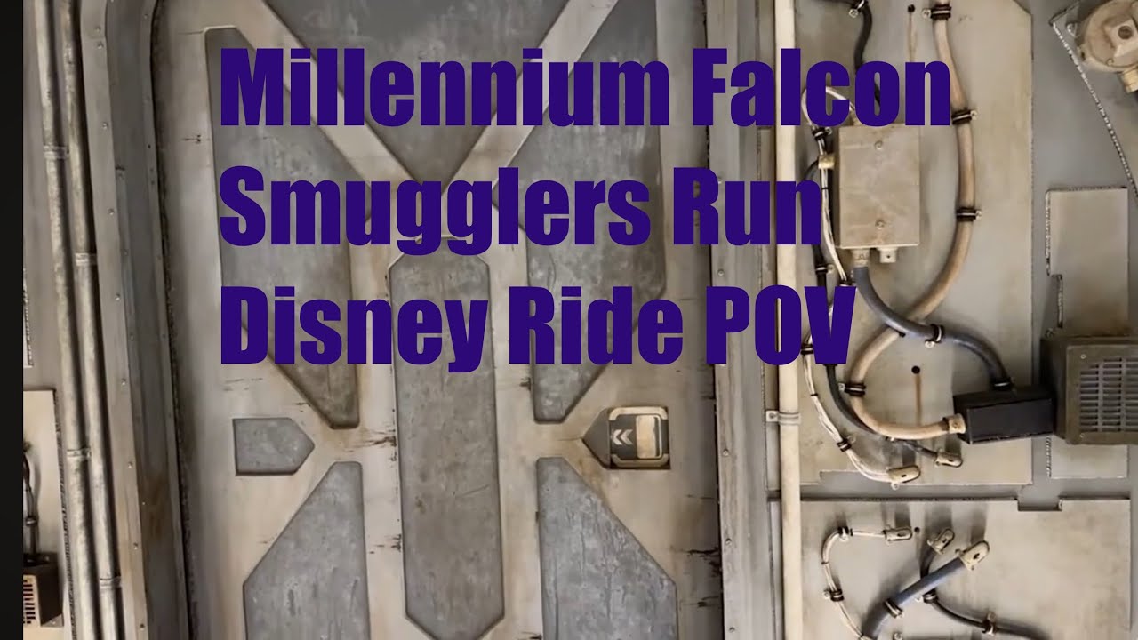 Millennium Falcon Smugglers Run Star Wars Galaxy’s Edge Disney Ride POV ...