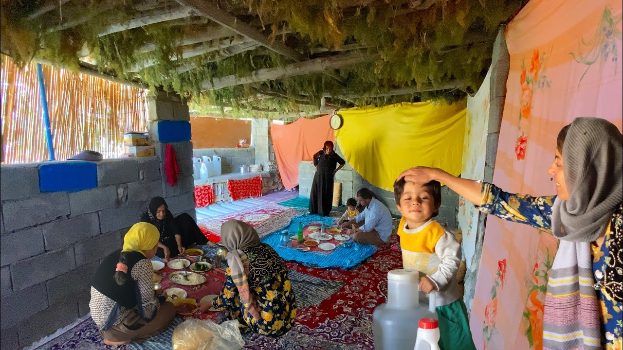 Kurdish nomads family: A wonderful day in the village with the family ...