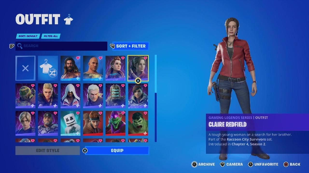 Going Through My IP Fortnite Skins - YouTube