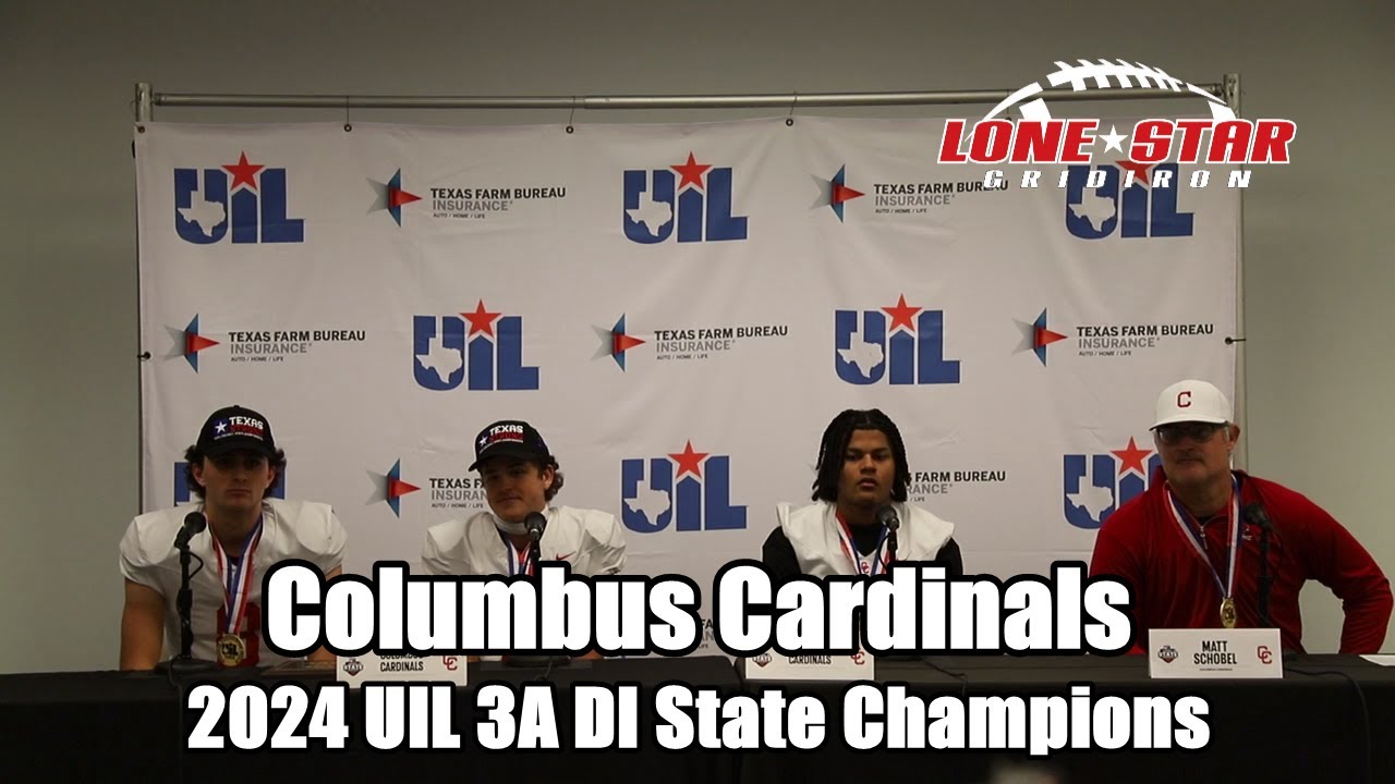 Columbus Cardinals Press Conference Class 3A Division I State ...