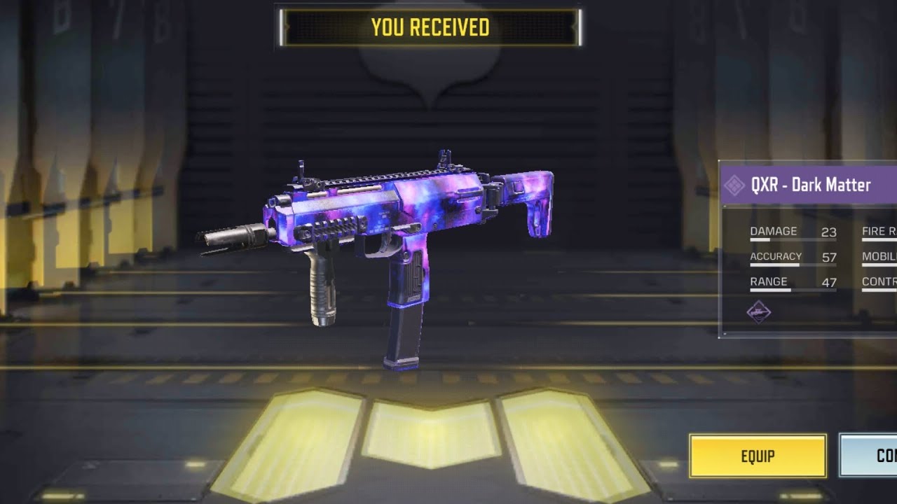 Did you get this epic blueprint in CODM. (EVENT) QXR DARK MATTER. - YouTube