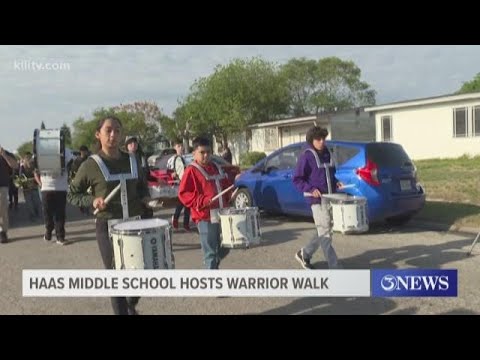 Haas Middle School hosts Warrior Walk - YouTube