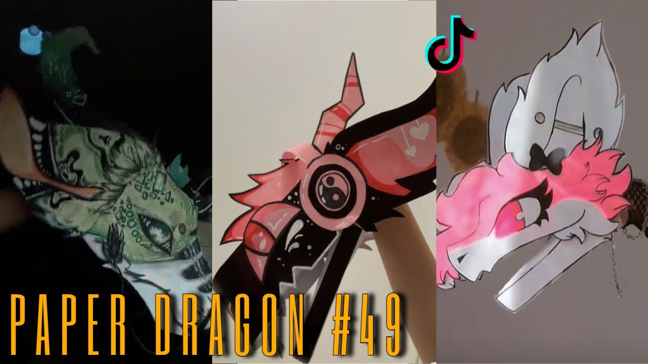 Dragon Puppet TikToks - Paper Dragon TikTok Compilation #49 - YouTube