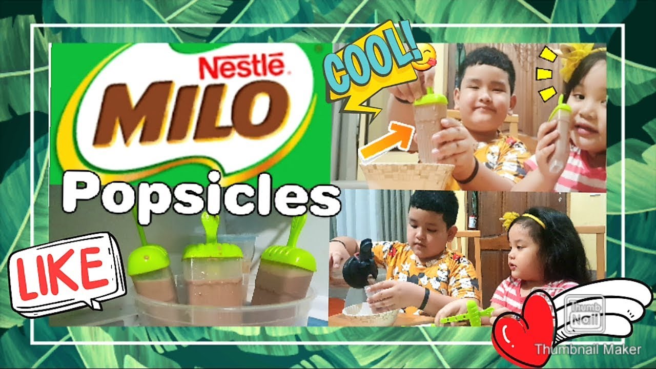 How to make Milo Popsicles 😋 - YouTube