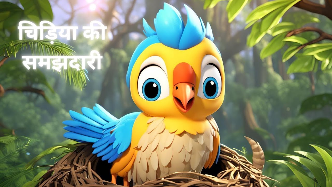 Chidiya Ki Samajhdari | The Clever Little Bird - Hindi Story for Kids - YouTube