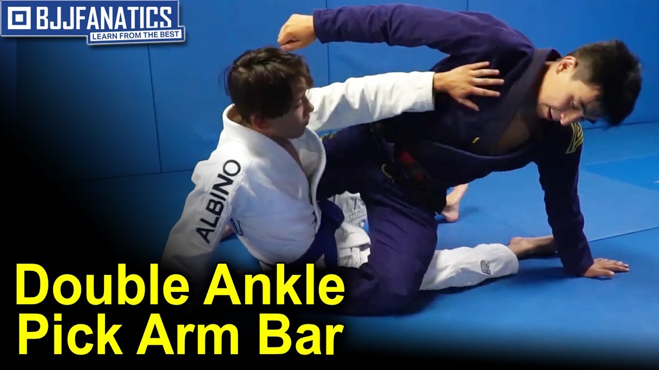 BJJ Moves - Double Ankle Pick Arm Bar - YouTube