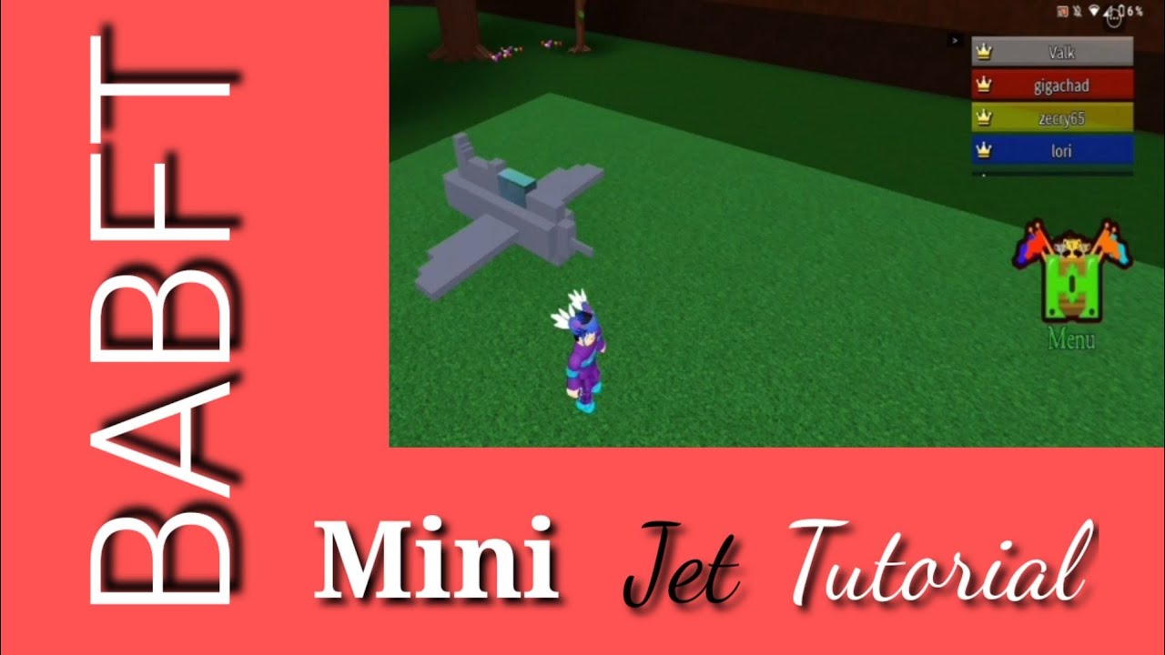 how to make a mini jet in babft (roblox, tutorial) - YouTube