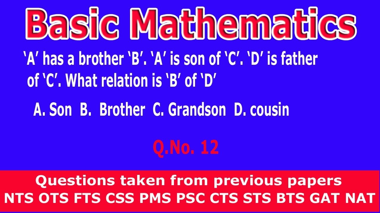 Basic Mathematics for all Competitive Exams: Questions from previous ...