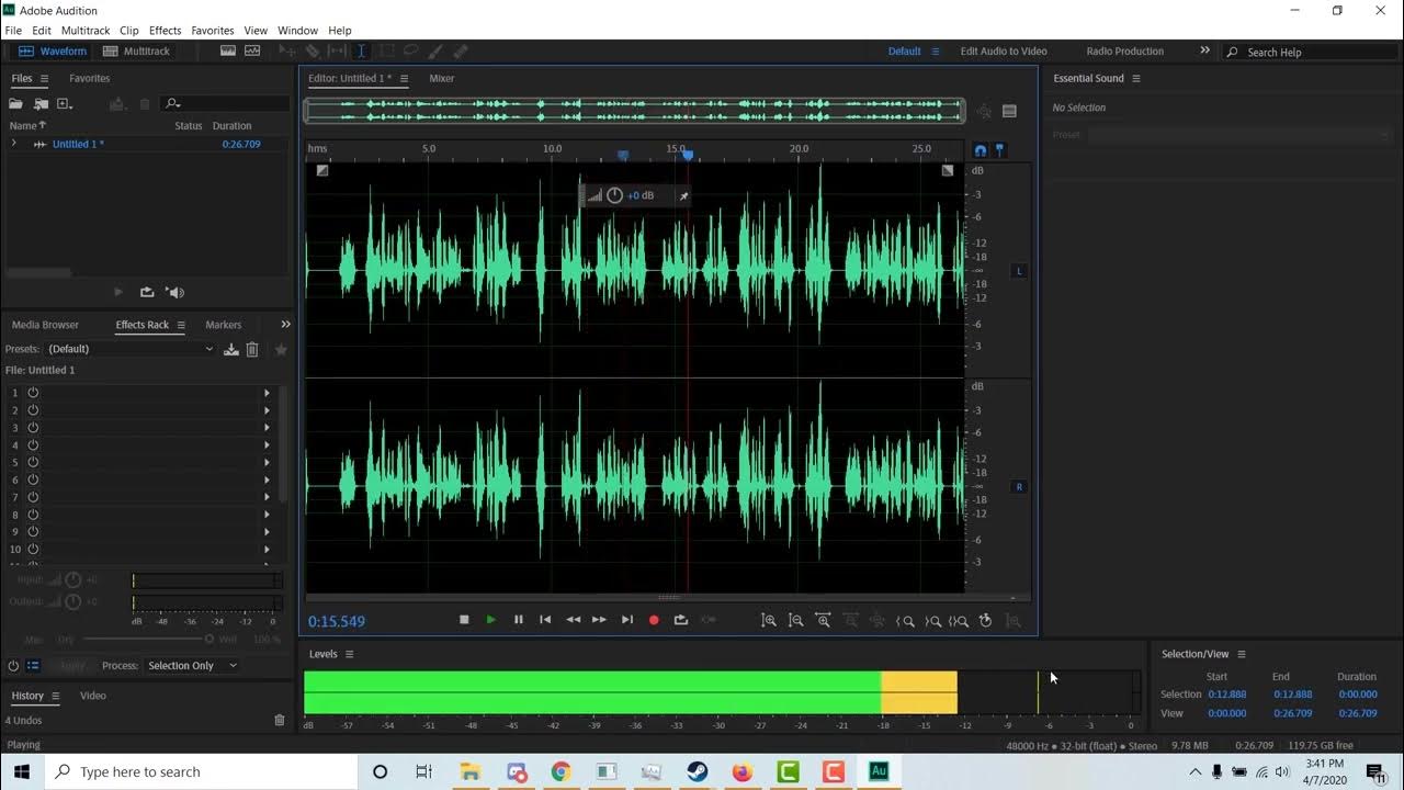 Cara Membuat Suara Rekaman Lebih Jernih Dan Merdu dengan Adobe Audition - YouTube