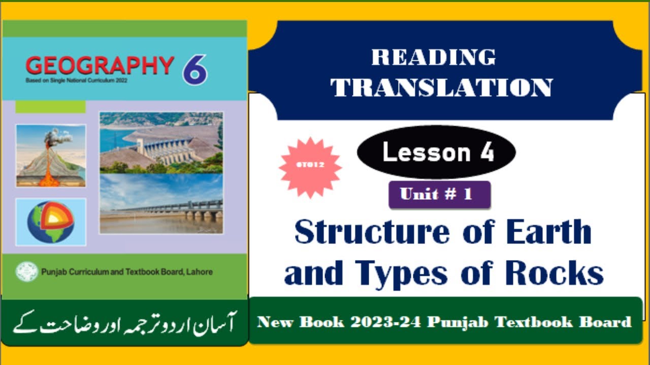 Class 6 Geography Chapter 1 | Structure of Earth and Types of Rocks ...