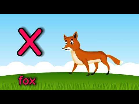 X is for X-ray x for foX || Letter X learning || alphabet X phonics ...