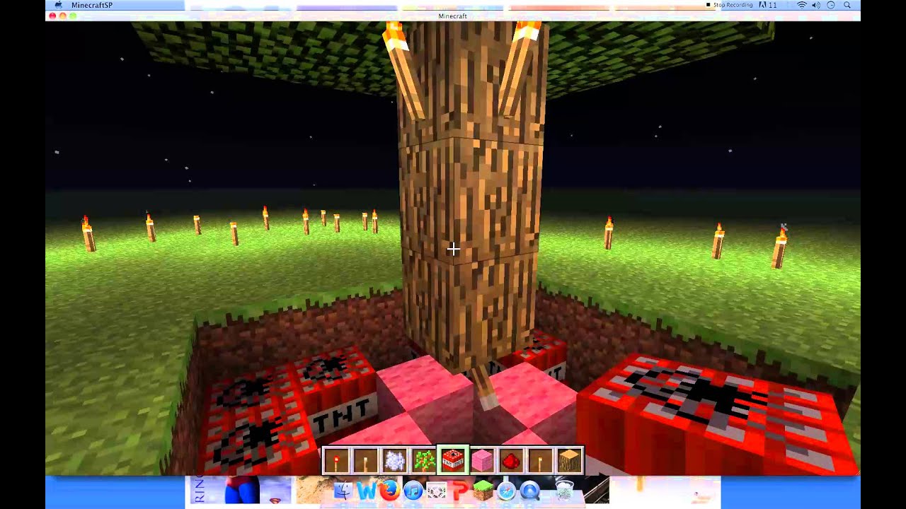 Minecraft! Tree Trap Works on any Version! [Subscribe] - YouTube