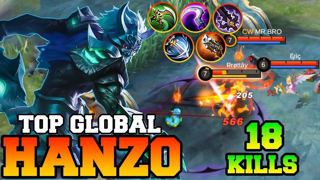 Hanzo One Man Show With 18Kills !! Hanzo Best Build 2024 | MLBB # ...
