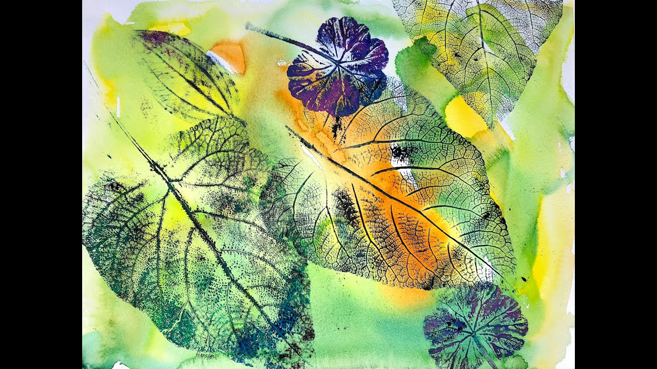 Art Project: Leaf Printing with Sue Fierston - YouTube