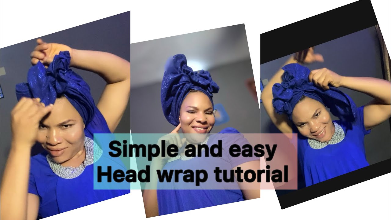 Simple and easy head wrap tutorial for beginners #viral #tutorial #diy - YouTube