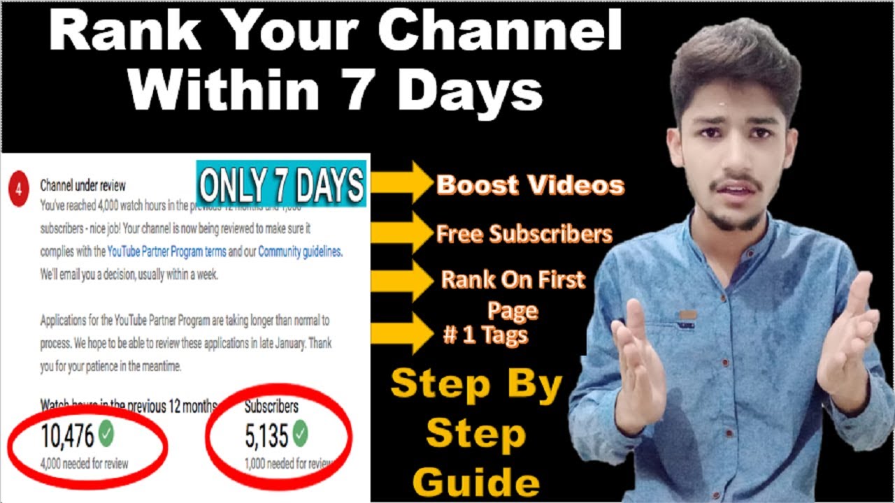 Rank Your Channel In 7 day Complete your Watchtime and Subscribers Just ...