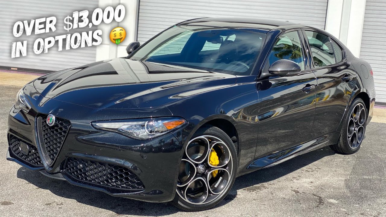 This Carbon Fiber Blacked Out 2021 Giulia Ti Sport Q4 Is Gonna COST You ...