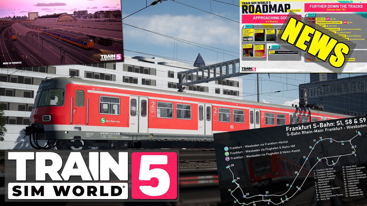 TSW5 S-Bahn Frankfurt und BR 420! | NEUE STRECKEN im MÄRZ | NEUE TSG LOK | Train Sim World 5 ...