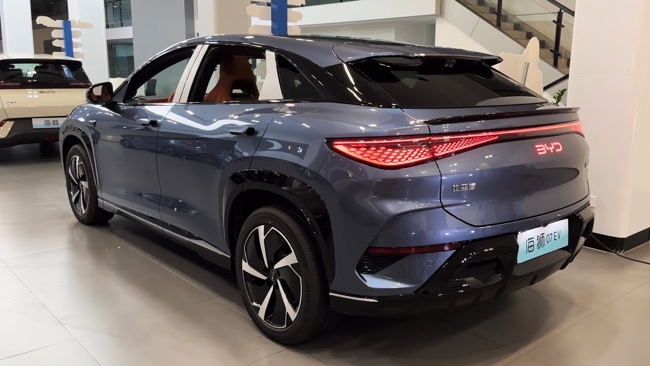 2024 BYD Sea Lion 07 Orange Interior and Exterior in details 4K - YouTube