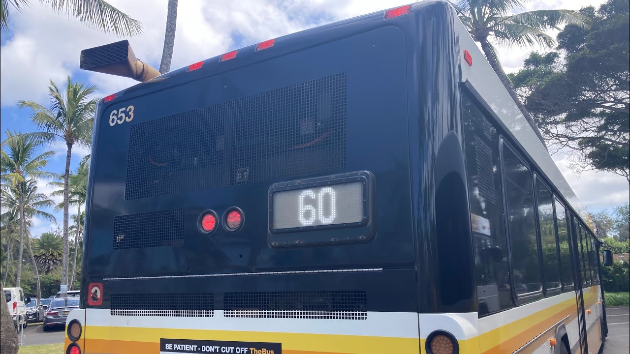 Honolulu TheBus Route 60 Kaneohe- Haleiwa, Bus 653 (Part 2) - YouTube