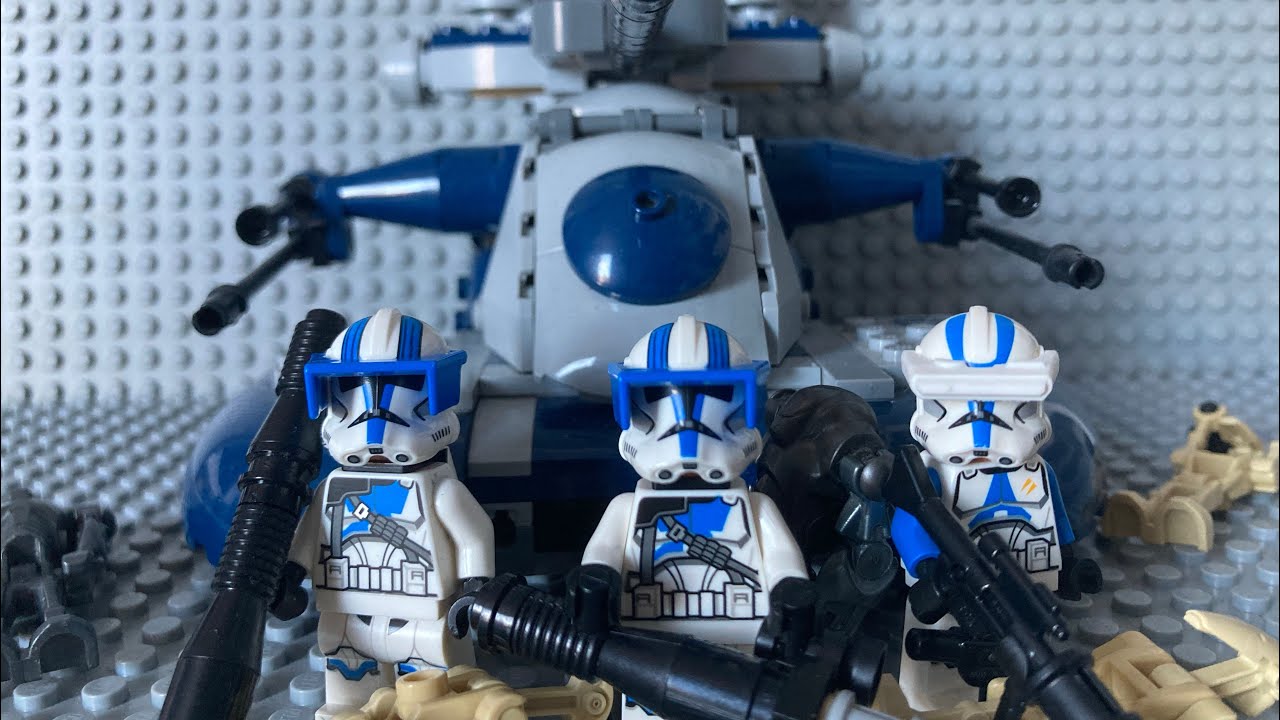 Lego 501st vanguard battle stop motion - YouTube